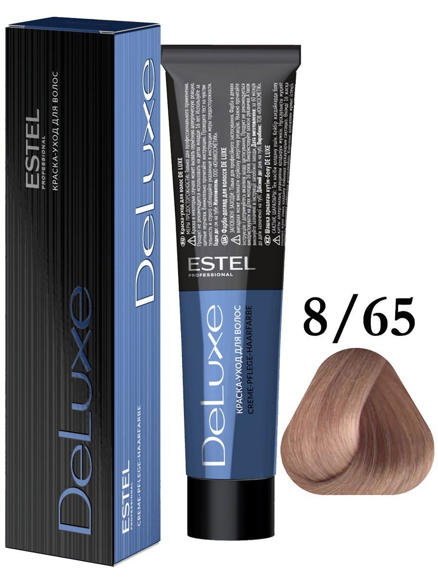 Купить Estel Professional De Luxe Стойкая крем-краска для волос 8/65 ...